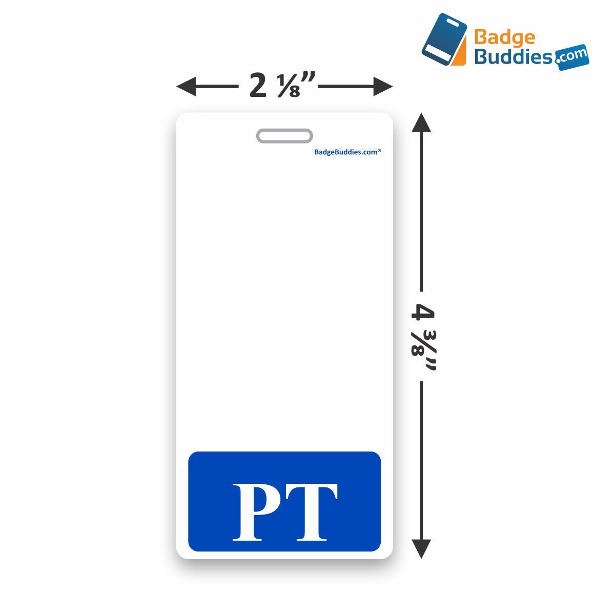 PT Vertical Badge Buddy for Physical Therapists — BadgeBuddies