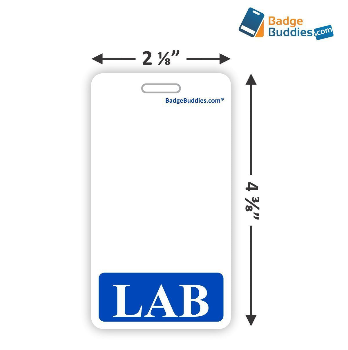 LAB Vertical Badge Buddy for Laboratory — BadgeBuddies