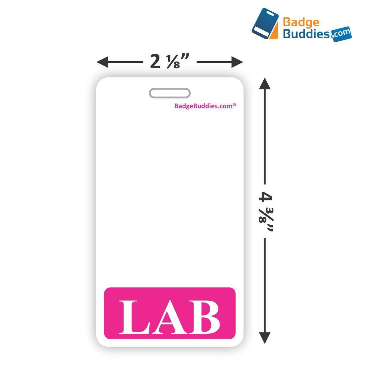LAB Vertical Badge Buddy for Laboratory — BadgeBuddies