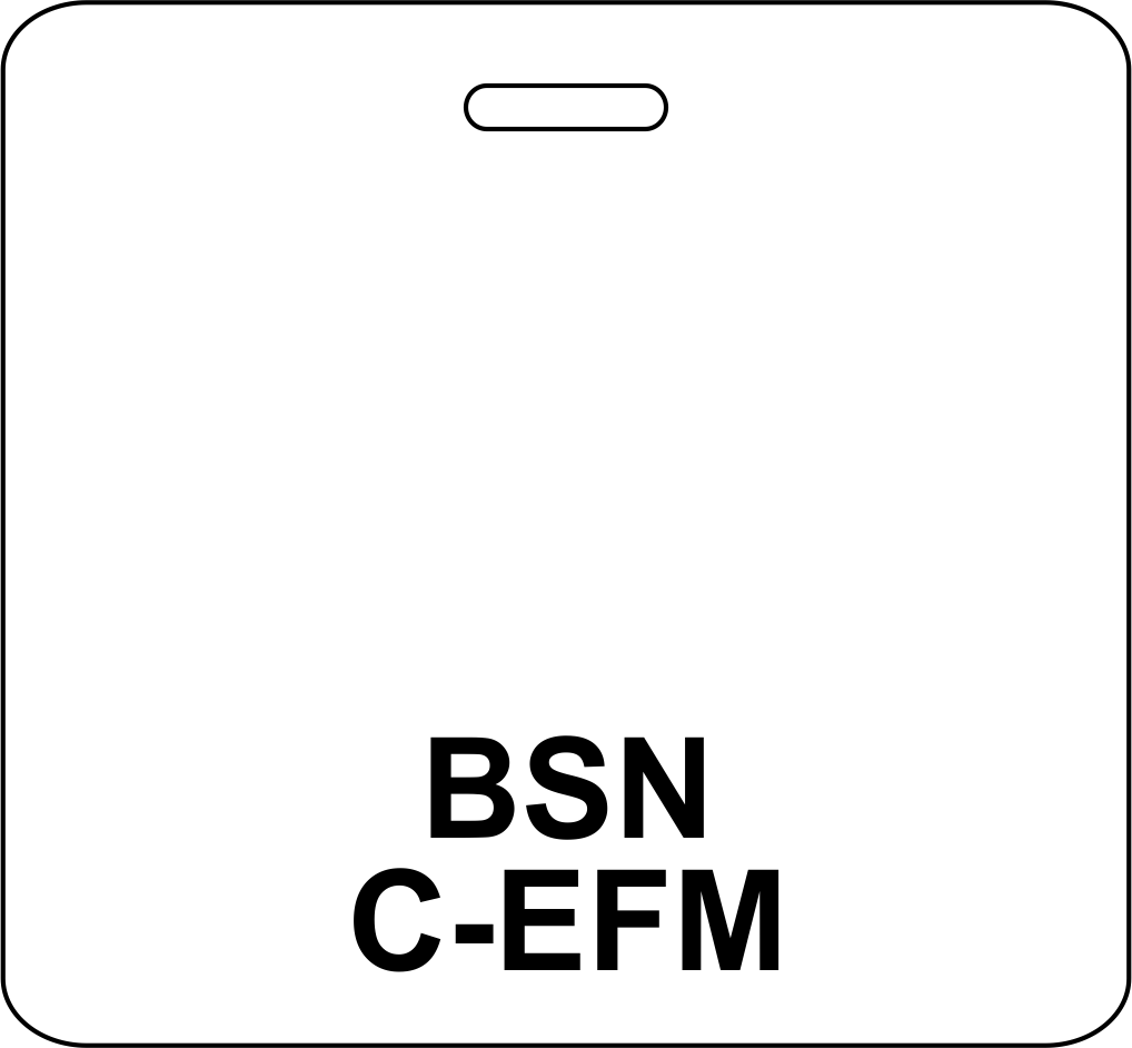 3 3 8 X 3 1 8 Horizontal Double Sided Atrium Health BSN C EFM