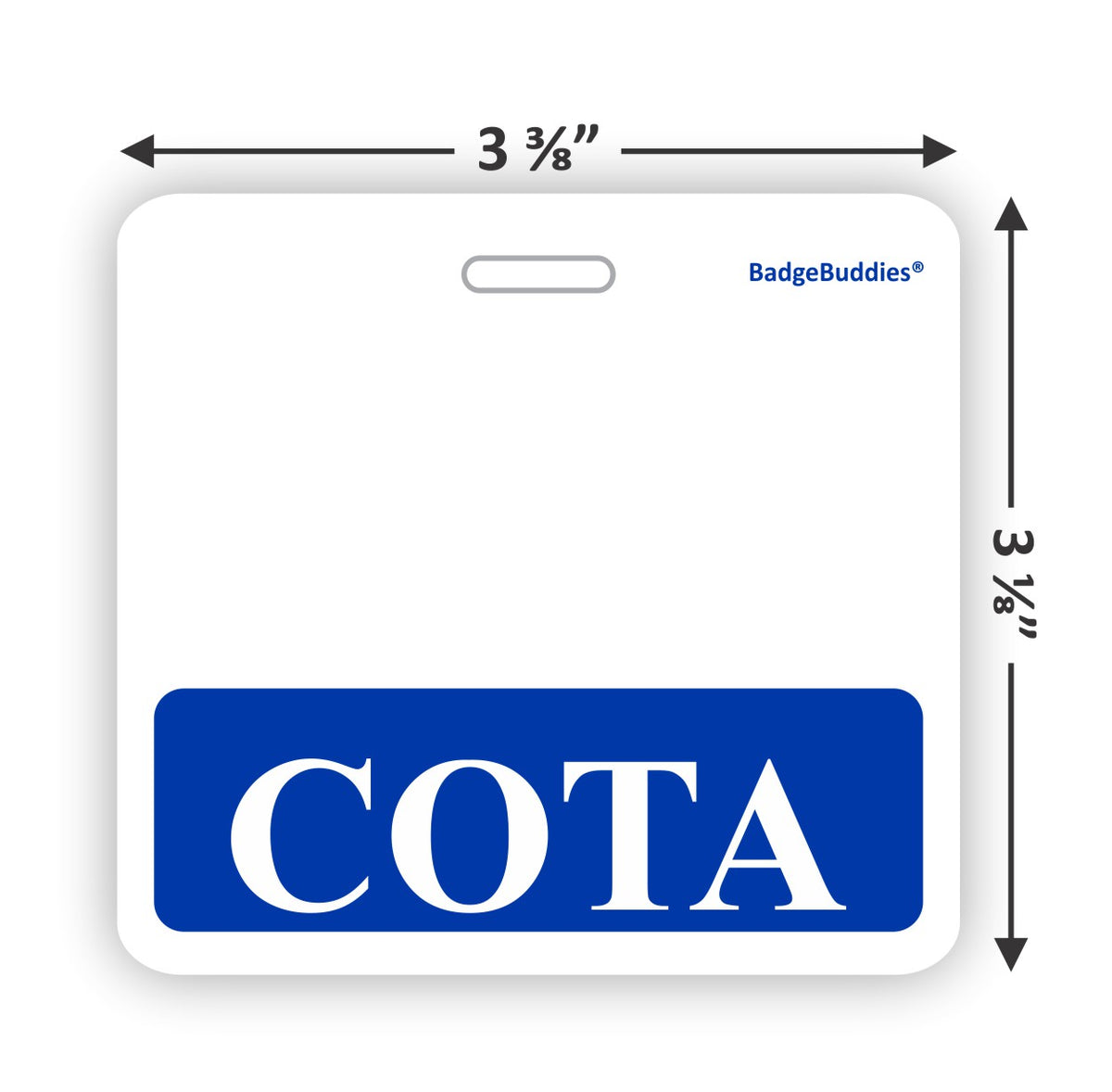 COTA Horizontal Badge Buddy for Certified Occupational Therapy Assista ...