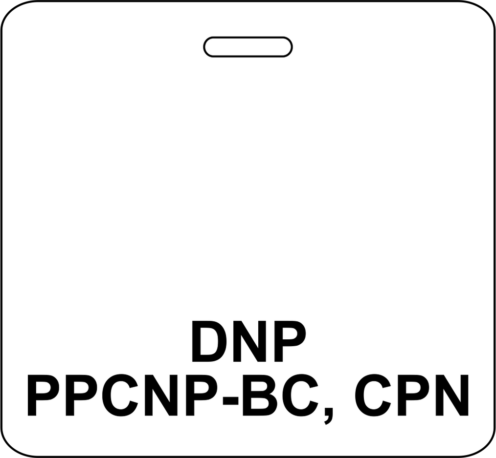 Copy of 3 3/8" x 3 1/8" Horizontal Double Sided DNP, PPCNP-BC, CPN ...