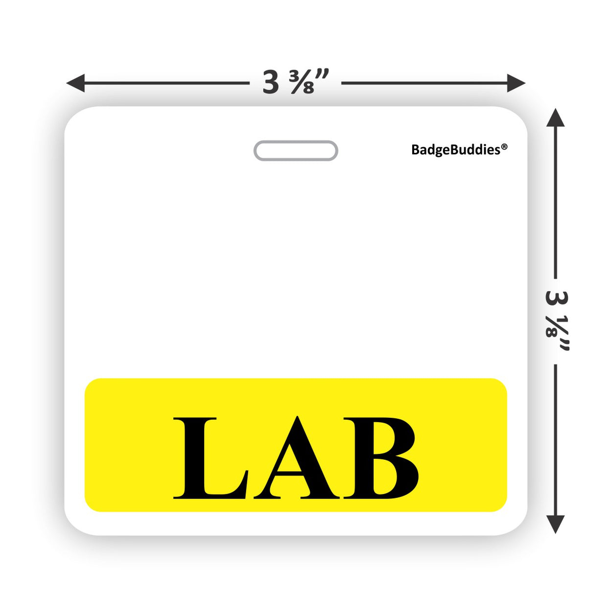 LAB Horizontal Badge Buddy for Laboratory — BadgeBuddies