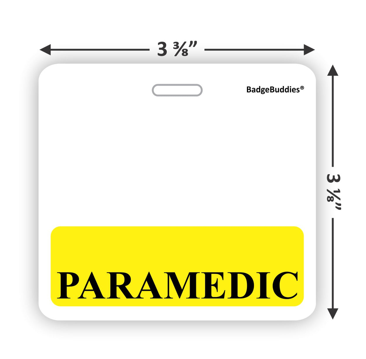 Paramedic Horizontal Badge Buddy — BadgeBuddies