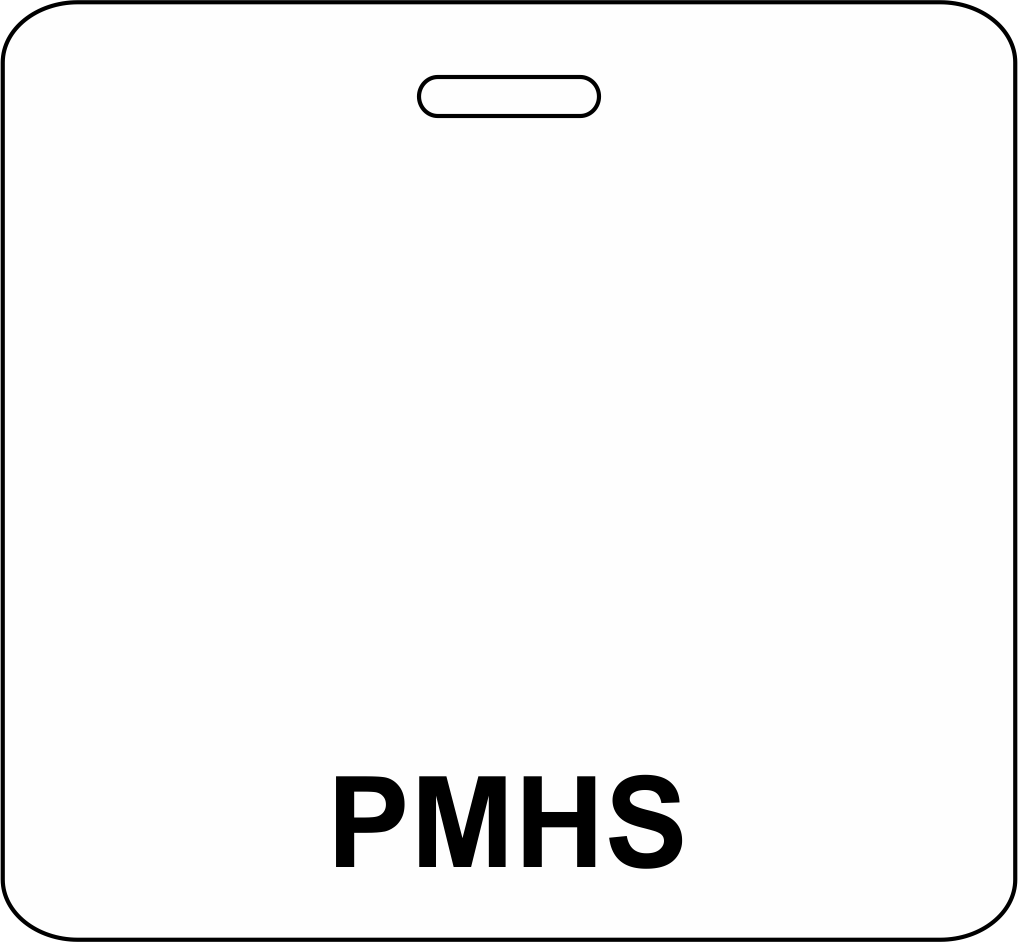 3 3 8 X 3 1 8 Horizontal Double Sided PMHS BadgeBuddies 3 3 8 X 3 1 8 Horizontal Double Sided PMHS BadgeBuddies